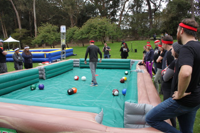 Giant Inflatable Pool Table | Inflatable Billiards | Over 21 Party Rentals